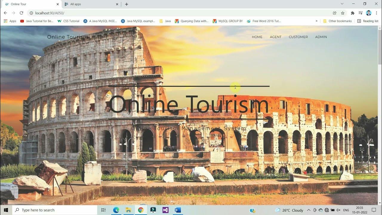 Complete Online Tourism Management System Project using PHP/MySQL | Free Source Code Download ...