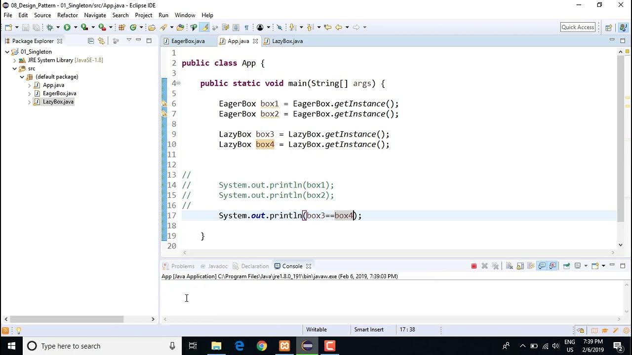 145 Singleton Lazy Initialization Youtube