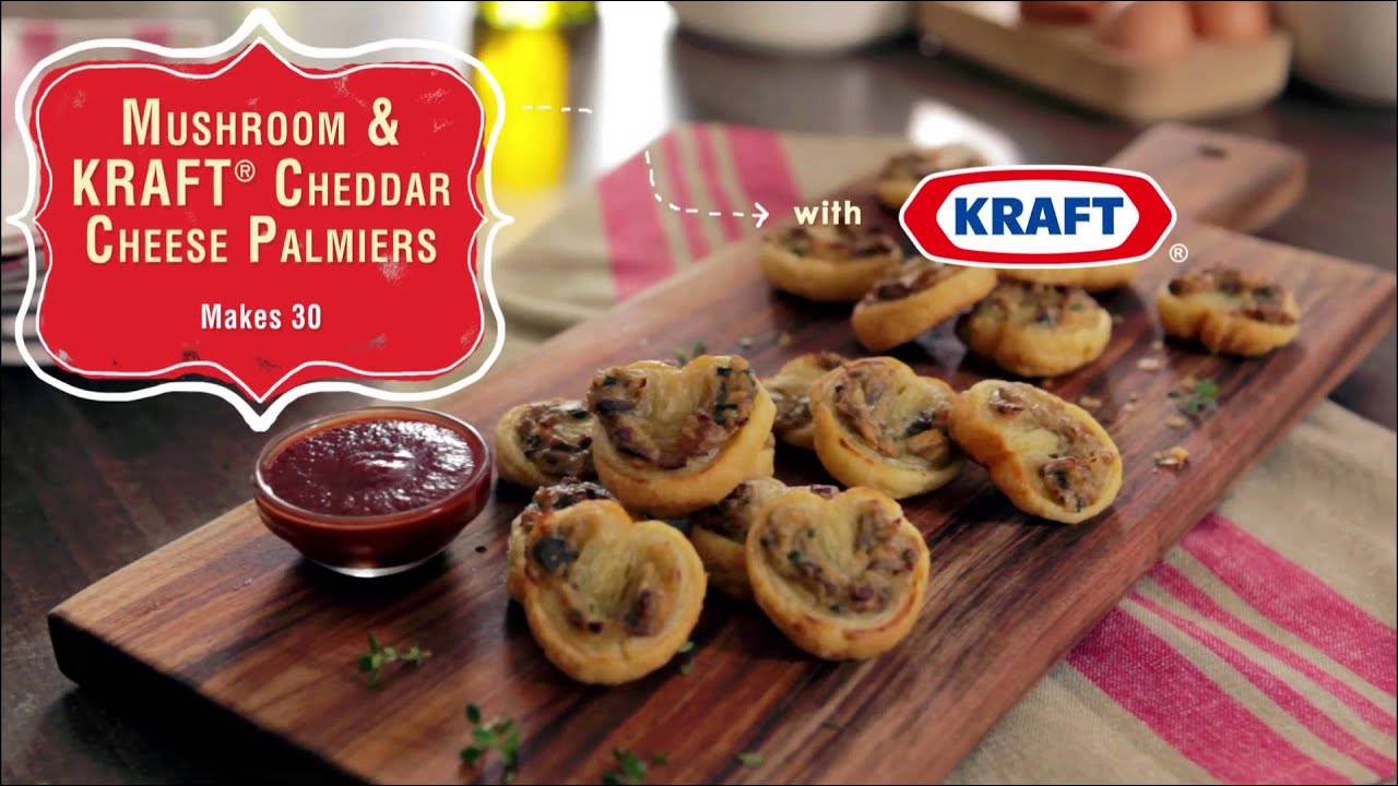 Mushroom & Cream Cheese Palmiers - YouTube