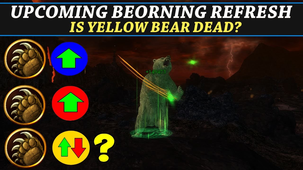 LOTRO: Beorning Refresh First Look - Death of Yellow Bear? - YouTube