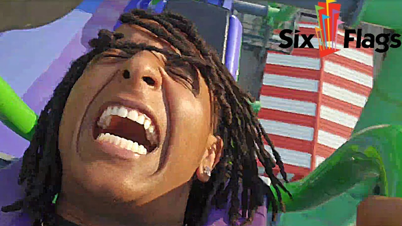 YADDU GOES TO SIX FLAGS FOR THE FIRST TIME - YouTube