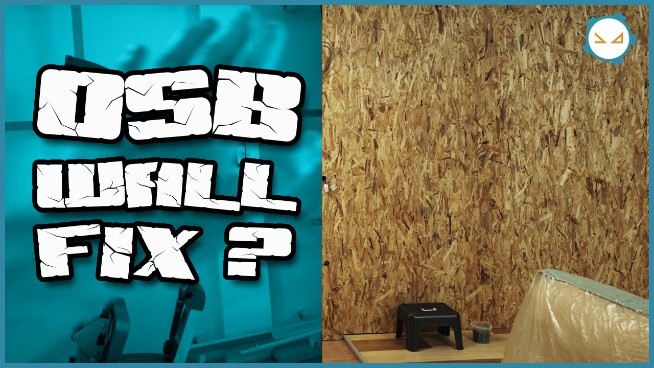 Fixing Cracking Walls by Laying OSB Panels Over it - YouTube