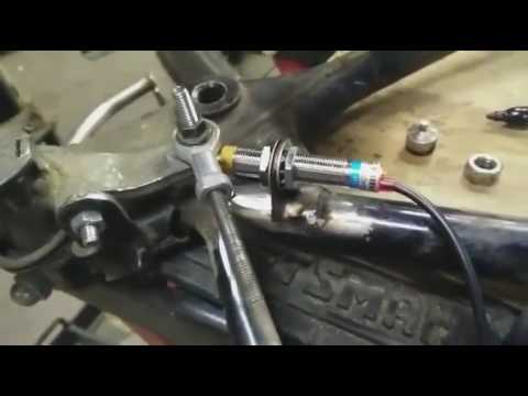 Custom CB360 rear brake light sensor - YouTube