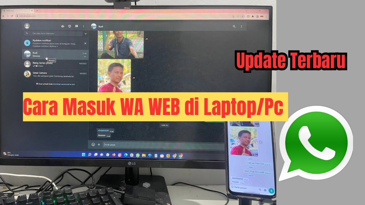 Cara masuk wa web di laptop/pc - YouTube