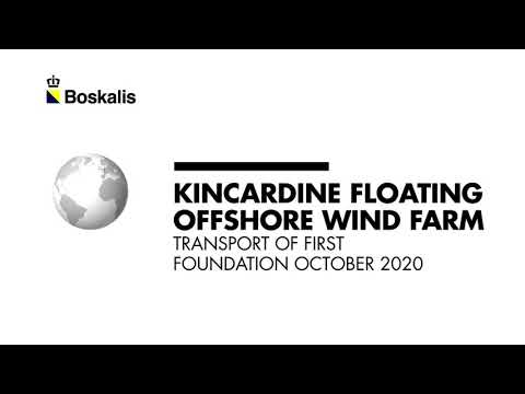 Kincardine Offshore floating windfarm hull transported by Boskalis ...