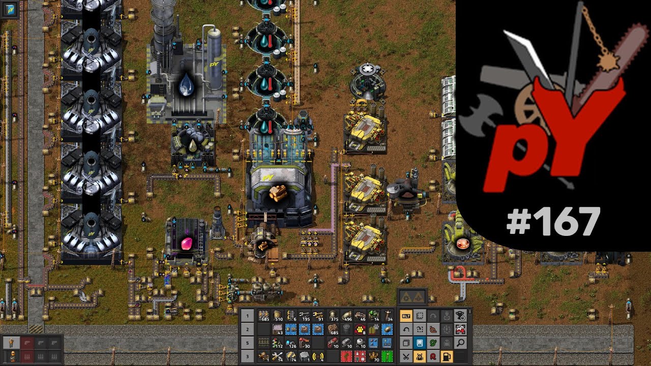 Preparing Logistic Science Packs | Factorio | Pyanodons Hard Mode | 167 ...