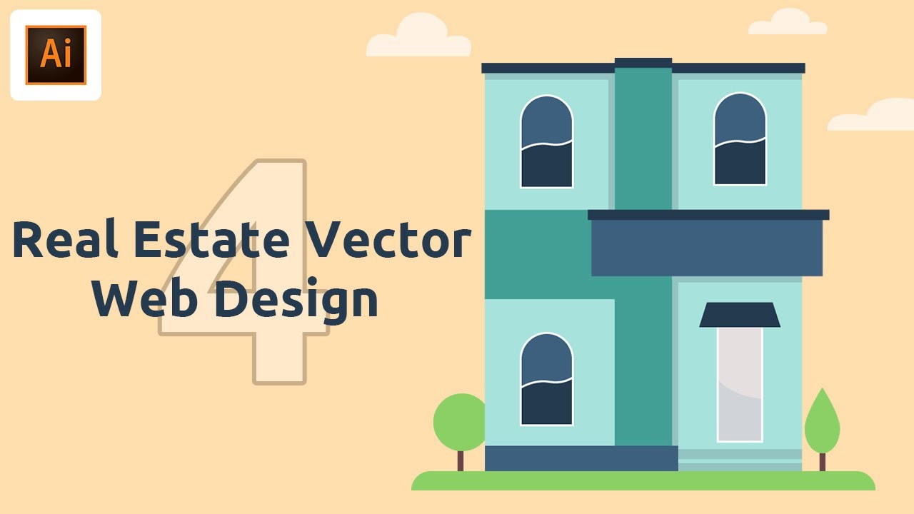 Creating Real Estate Vector for web design with Adobe illustrator - YouTube
