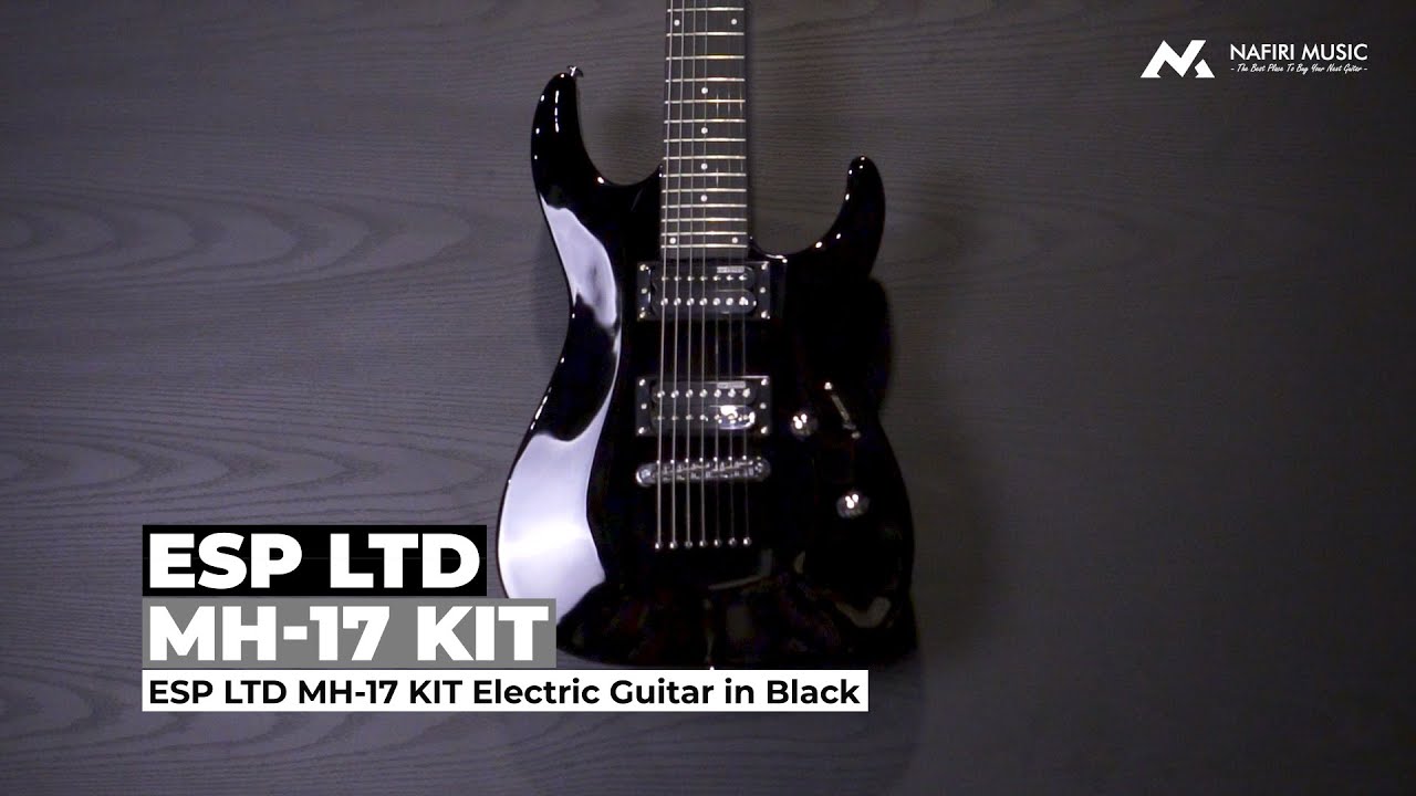 ESP LTD MH-17 KIT Electric Guitar in Black - YouTube