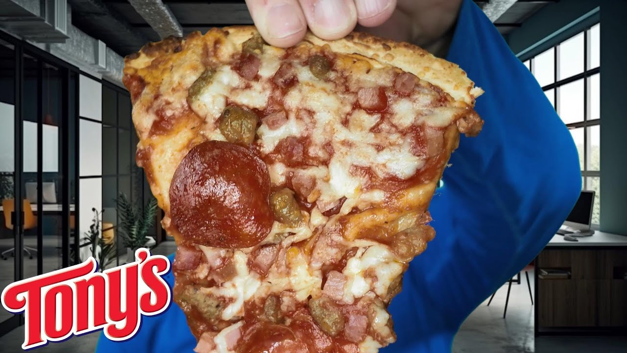Tony's Meat Trio Pizza Review - YouTube
