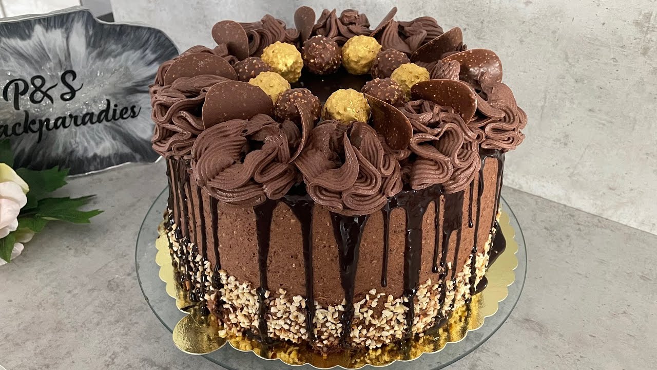 Sehr schöne Ferrero Rocher Torte 😍 SUPER LEICHT! Sie werden begeistert ...