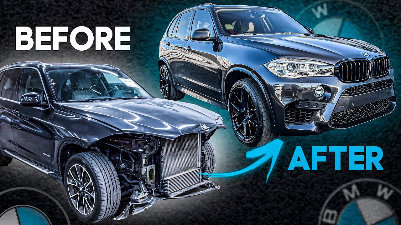 REBUILDING A CHEAP WRECKED 2015 BMW X5 F15 15 MINUTES - YouTube