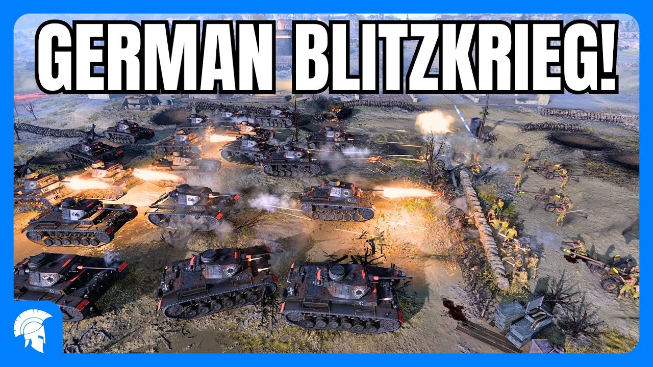 OMG! GERMAN BLITZKRIEG! - 4vs4 - British Forces - Company of Heroes 3 ...