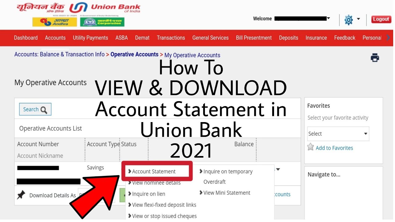 How To VIEW DOWNLOAD Account Statement In Union Bank 2021 Union how-to-view-download-account-statement-in-union-bank-2021-union