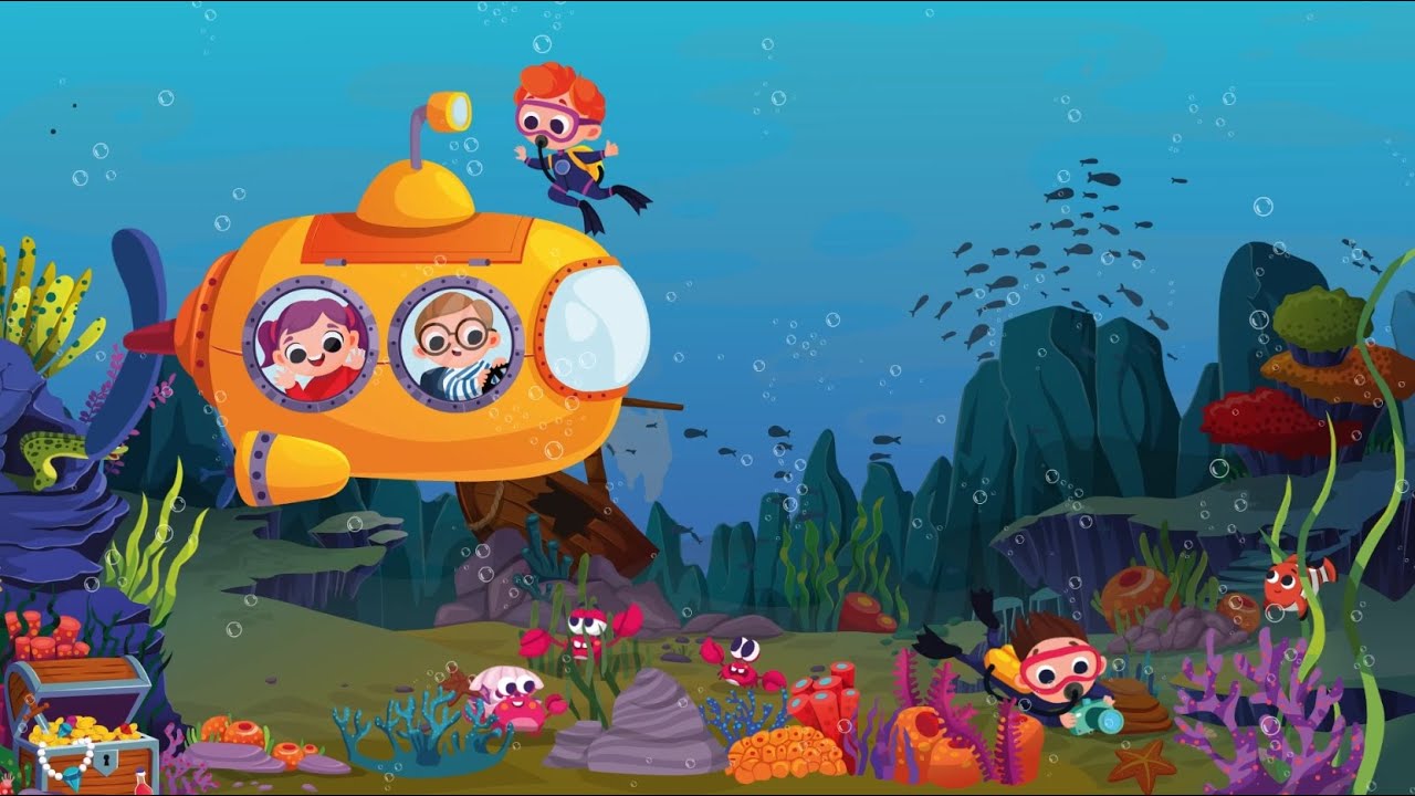 Calming Undersea Animation and Bedtime Lullaby, Relaxing Fish Animation ...