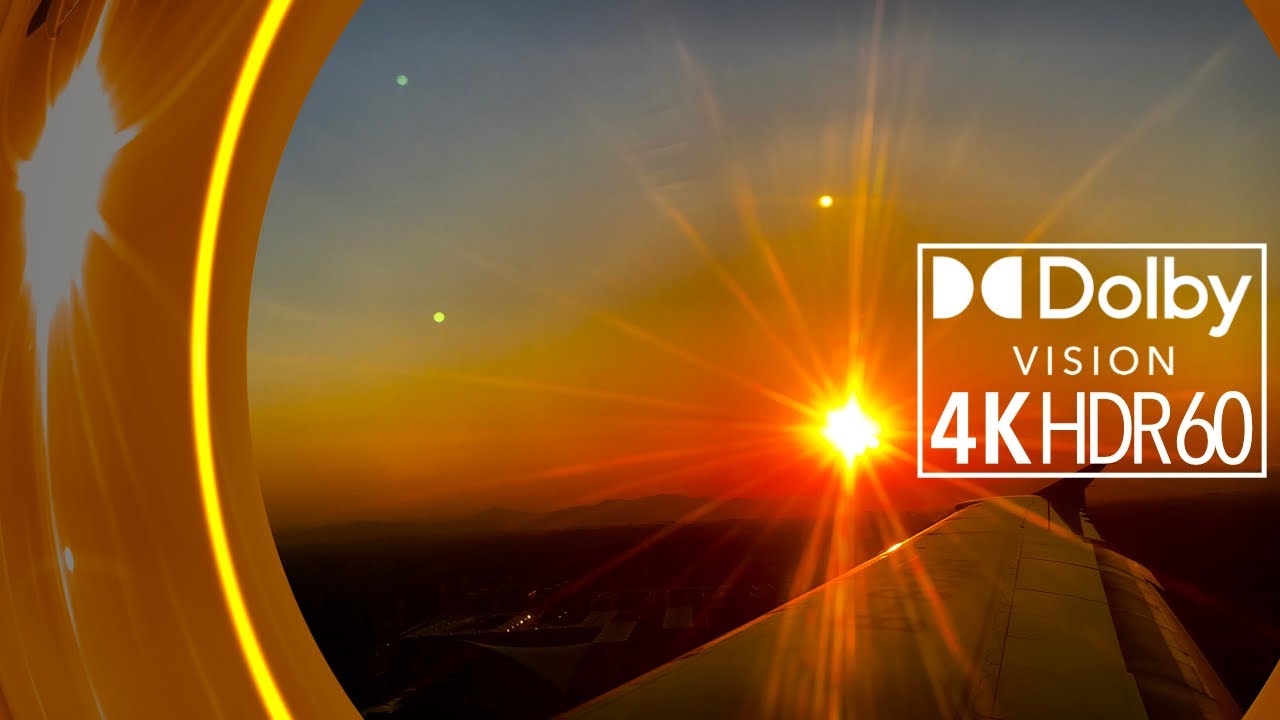 Dolby Vision 4K HDR 60fps｜Digital Art｜Flight Sunset｜Relax Mindfulness ...