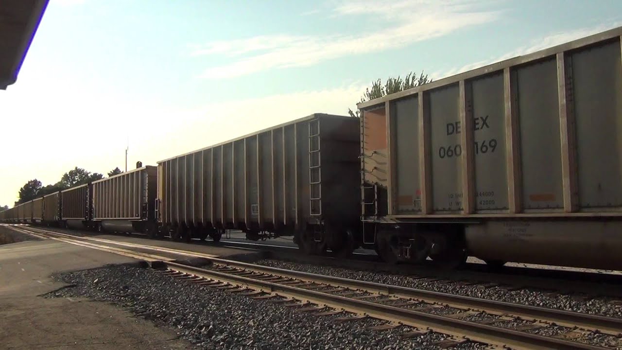 BNSF Detroit Edison Coal Train and Eastbound CSX Mixed Freight - YouTube