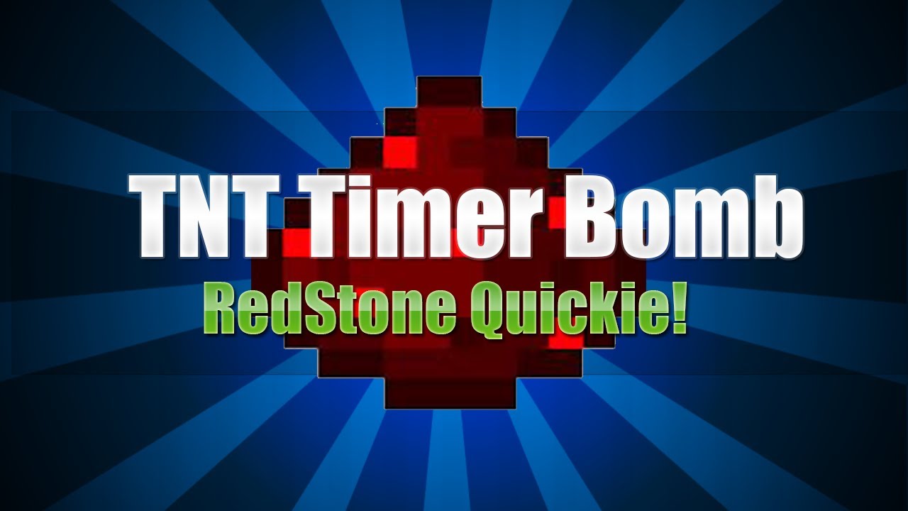 Minecraft Redstone Timer Bomb - YouTube