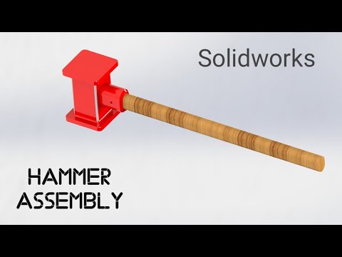 Solidworks Hammer | Final Assembly | Render Tools | Integrated View ...
