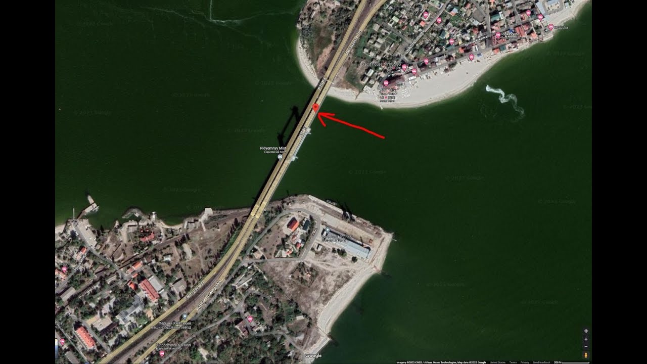 ⚡️The infamous bridge across Zatoka in the Odessa region was attacked ...