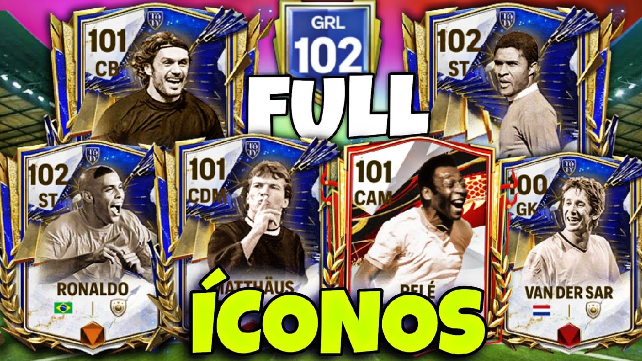 🔥¡EL MEJOR FULL ÍCONOS que VERÁS en FC MOBILE! *102 GRL*💪 - YouTube