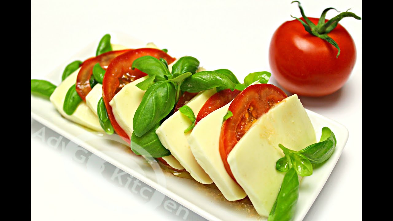Salata Caprese - Adygio Kitchen - YouTube