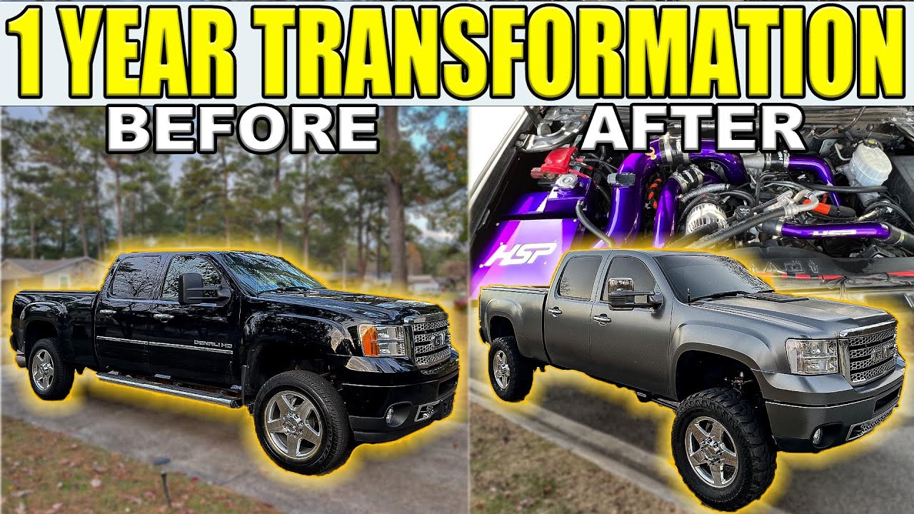 CLEANEST 1 Year Transformation of my 2011 LML Denali Duramax | Big ...