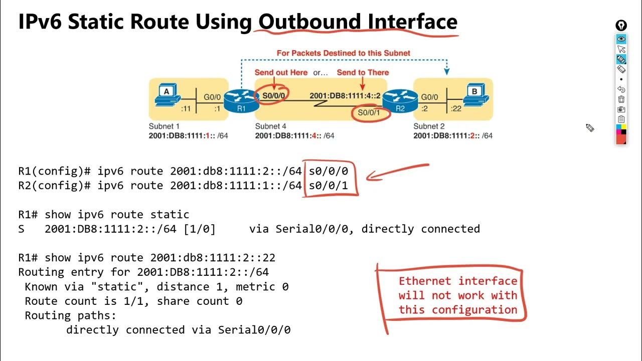32 IPv6 Static Route IPv6静态路由 - YouTube