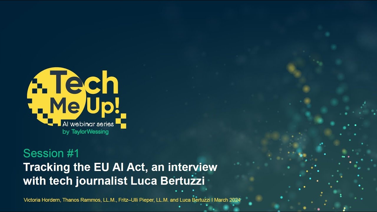 Tracking the EU AI Act, an interview with tech journalist Luca Bertuzzi ...