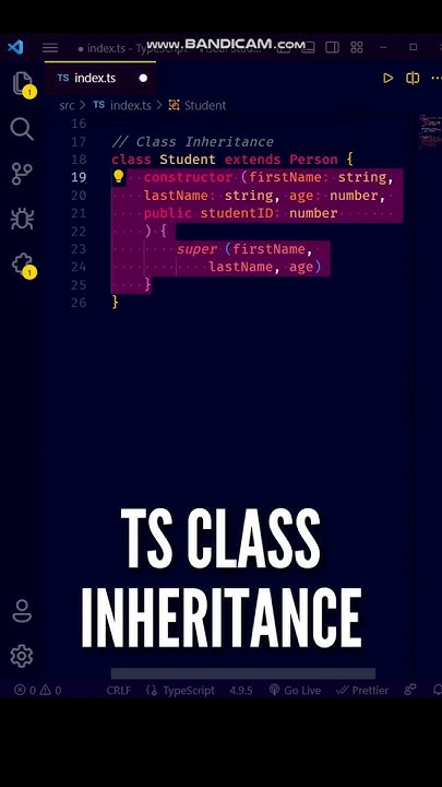 😄😄 Typescript Class Inheritance Is Better Than Javascript Shorts Javascript Typescript