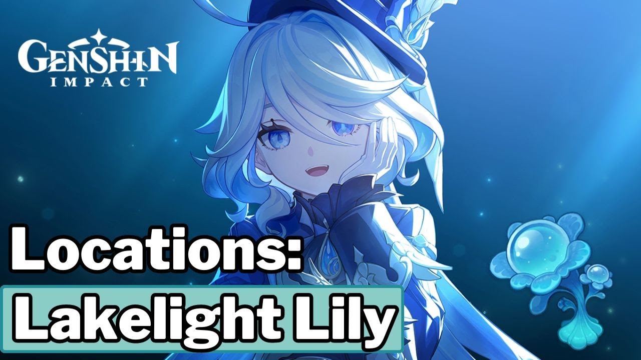 Best Lakelight Lily Locations - Genshin Impact - YouTube