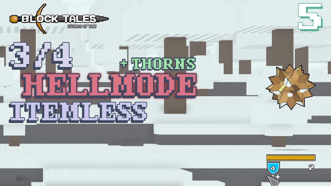 [Block Tales] 3/4 Hellmode Itemless + Thorns #5: Spiky Killbot - YouTube
