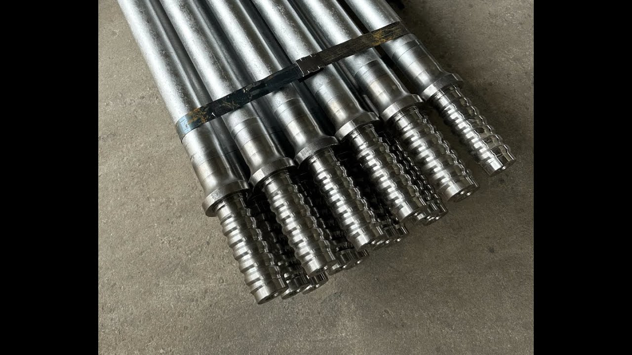 GT60 blast drill rod - YouTube