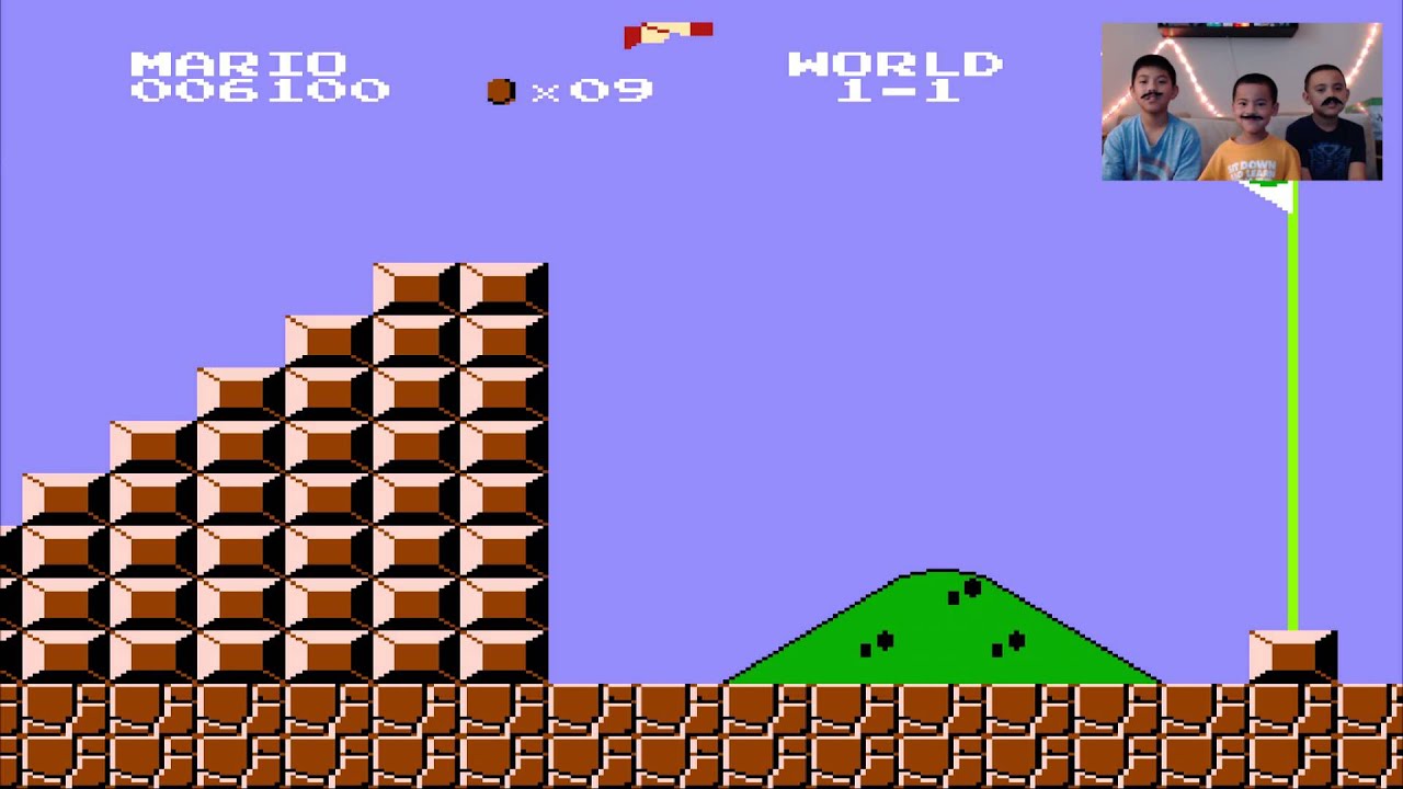 Super Mario Bros. Y2kKids first time playing Nintendo NES - YouTube