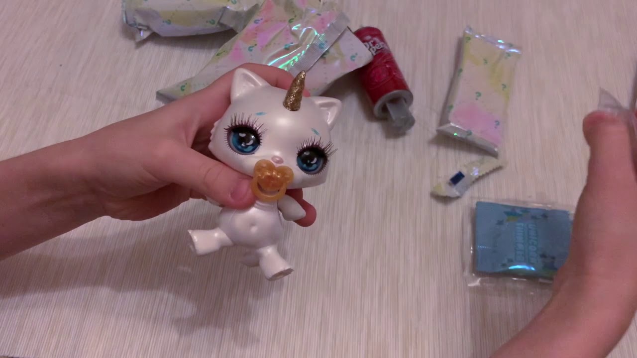 UNBOXING - POOPSIE SPARKLY CRITTERS/MICI CAT TOYS - YouTube