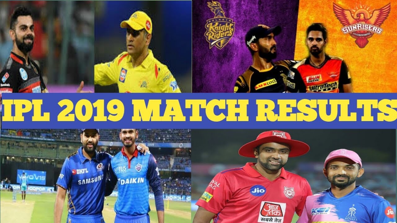 IPL 2019 all match result and new achievement!! - YouTube