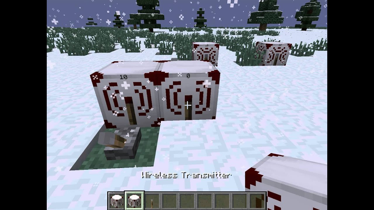 Wireless redstone mod Minecraft - YouTube