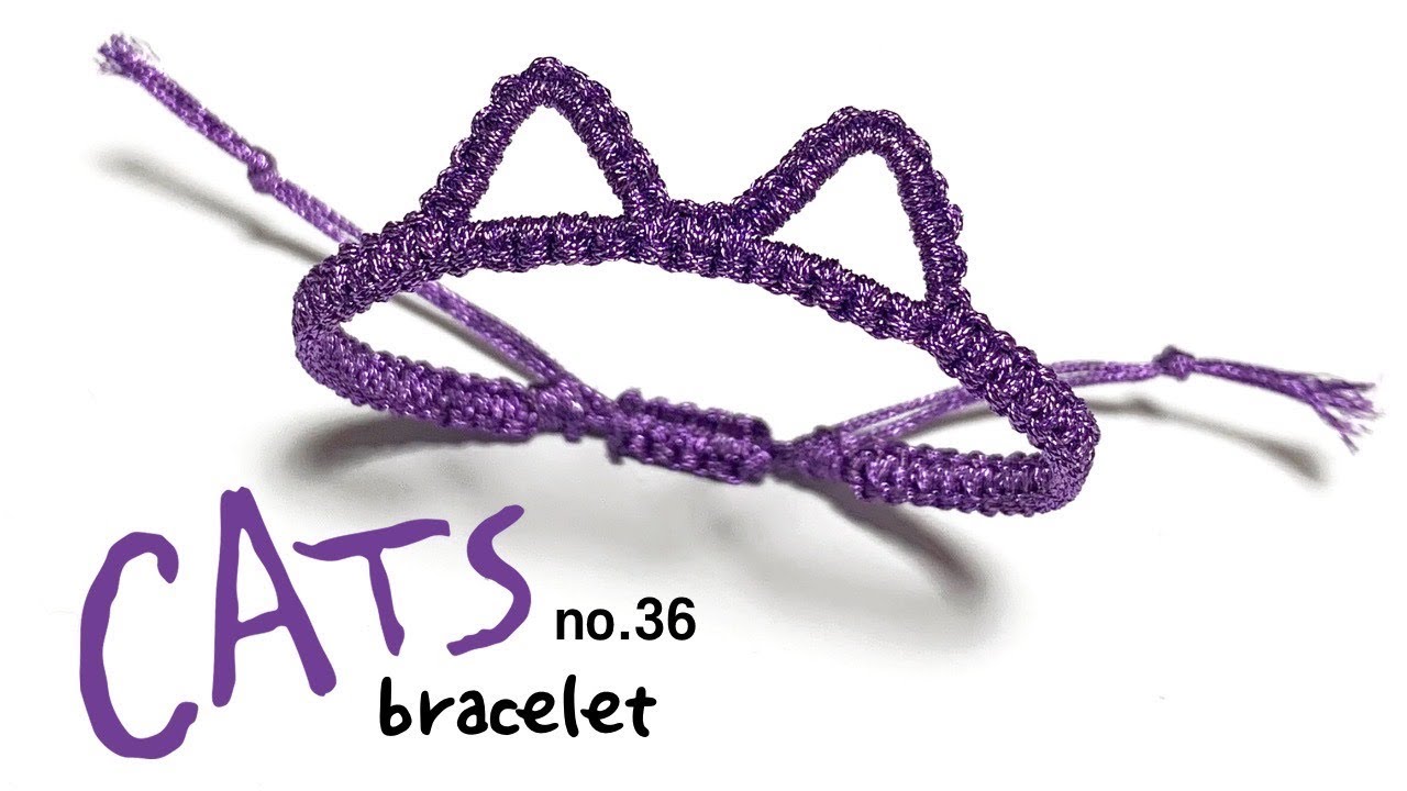 마크라메 캣츠 매듭팔찌 만들기 😸 평매듭팔찌 5 | Macrame Cats bracelet | soDIY #36 - YouTube