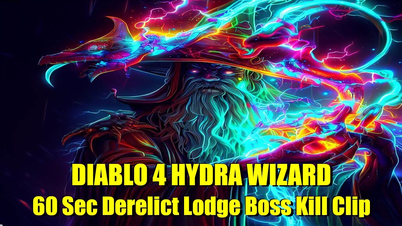 Diablo 4 Hydra Wizard - Melting a Dungeon Boss! - YouTube