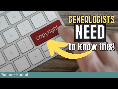 How to Use Copyright Material In Your Genealogy Book like a Pro (Webinar)
