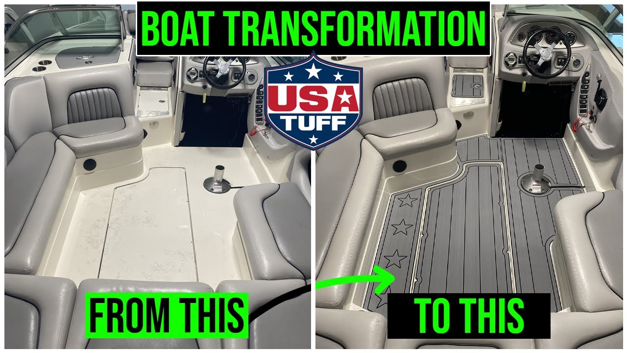 2007 Centurion ENZO SV 230 - Before and After SeaDek Installation by ...