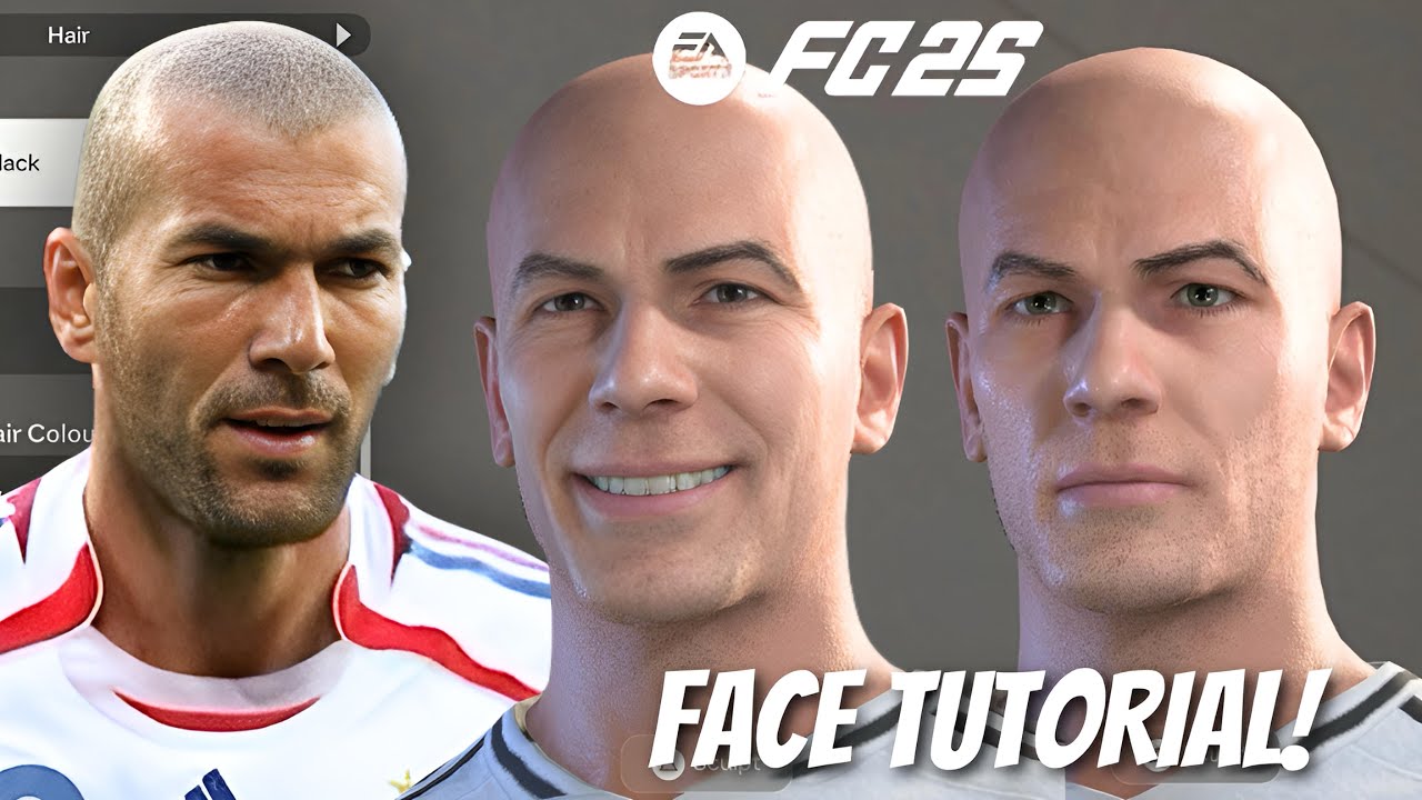 How to create ZINEDINE ZIDANE in EA FC25 - YouTube