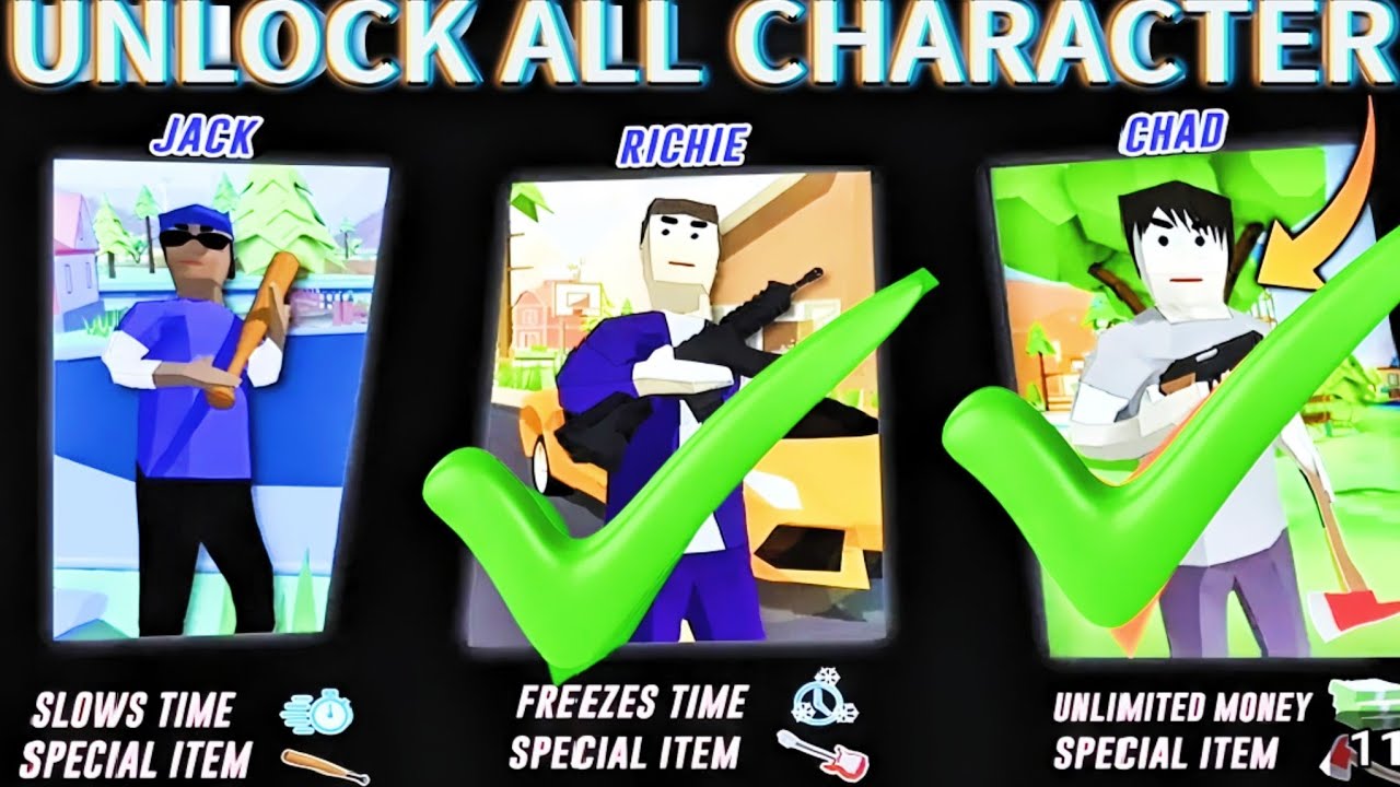 Dude theft wars / all characters (RICHIE & CHAD) unlock 🔓dude theft ...