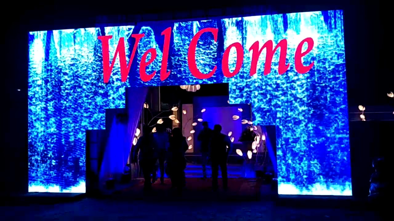 Led wall entrance gate #ledwalls #wedding #sangeet #newsetup # ...