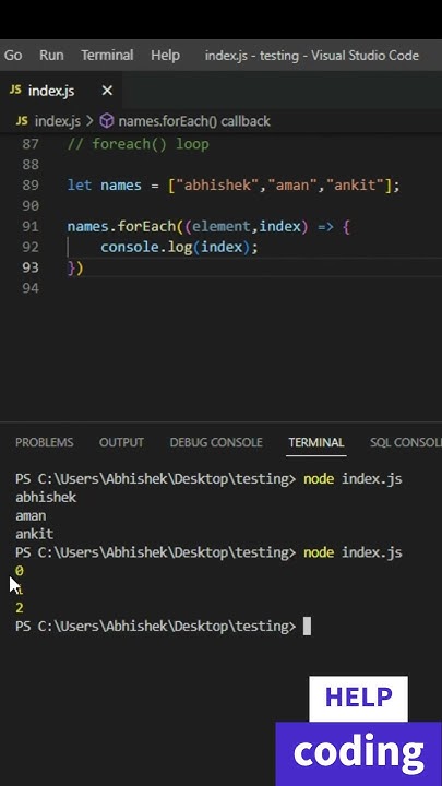 Foreach Loop Loops In Javascript Shorts Shortsvideo Youtubeshorts Youtube Loops