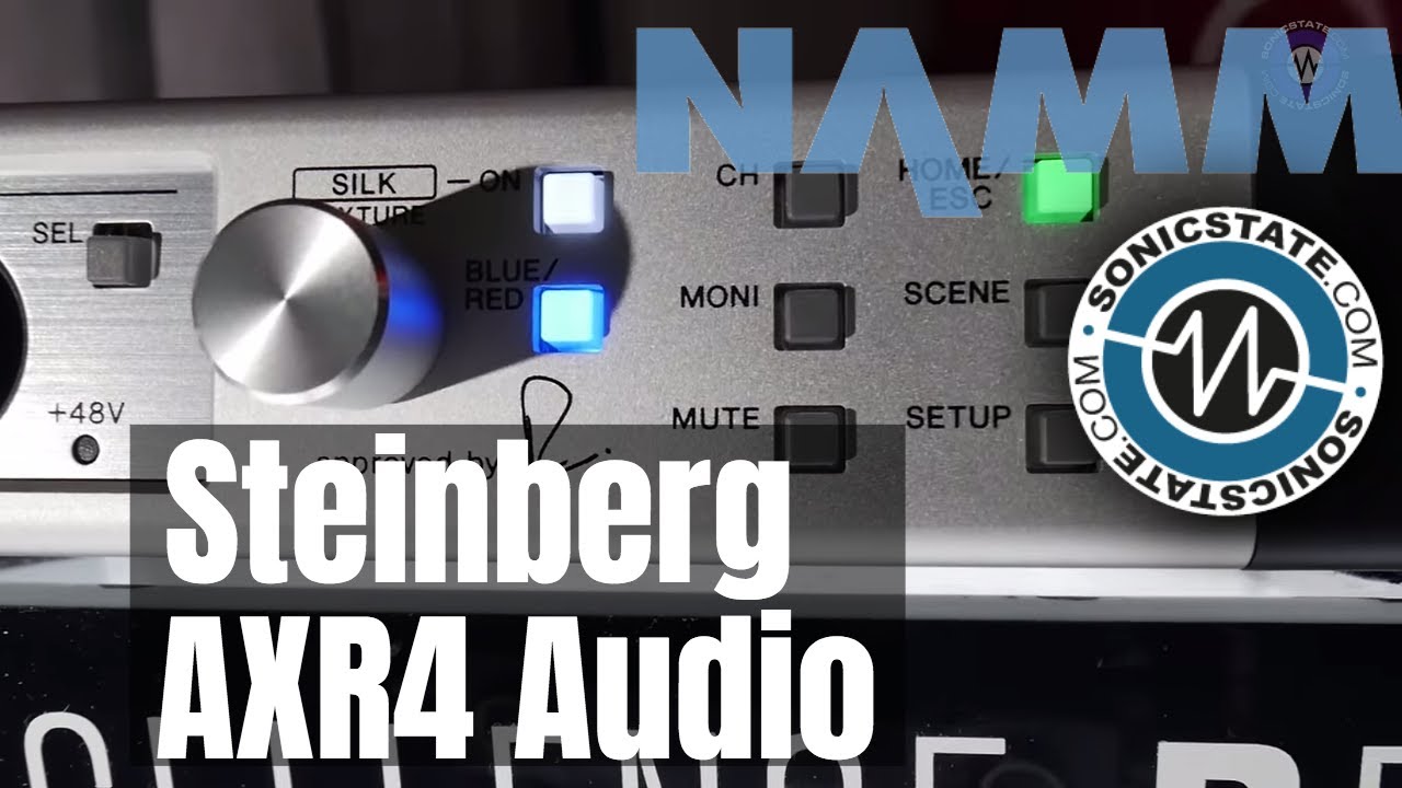 NAMM 2019: Steinberg AXR4T Audio Interface - YouTube