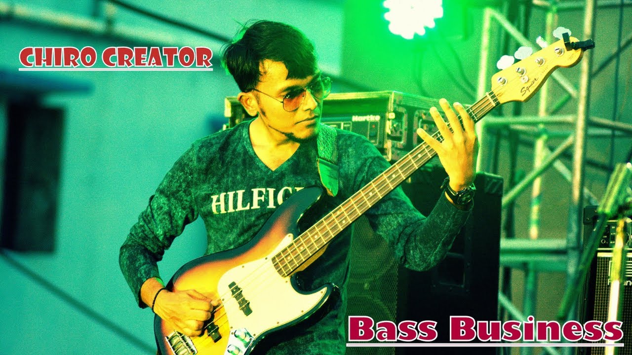 Bass Groove In D Blues Scale By Chiro Creator - YouTube