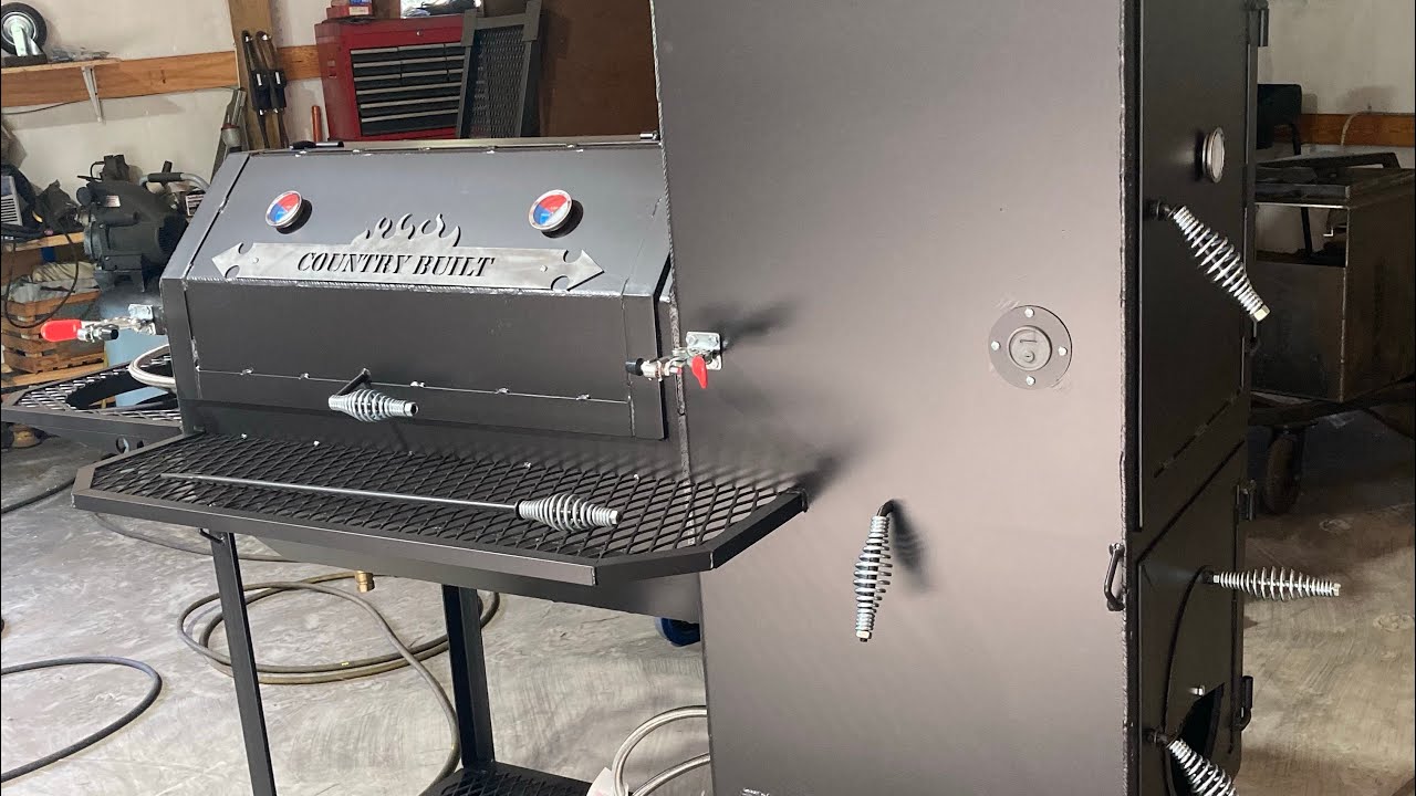 Reverse flow bbq smoker builds - YouTube