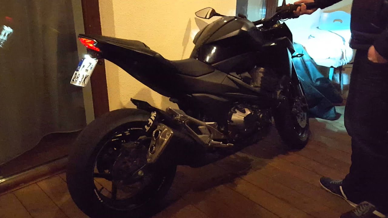 Kawasaki z800 stock exhaust mod by EdHaust #2 - YouTube