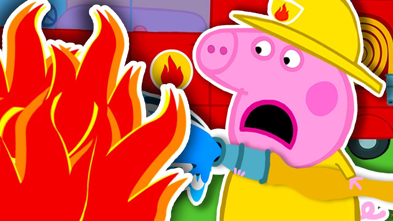 Chanson De Pompier 🚒🔥 Super Équipe De Sauvetage 👩‍🚒 Peppa Pig Comptines ...