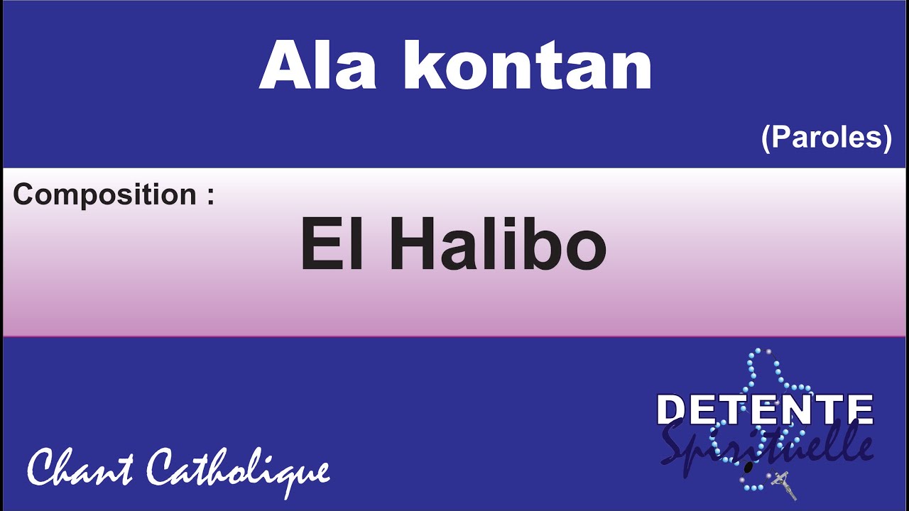 A la kontan (Paroles) - El Halibo - YouTube